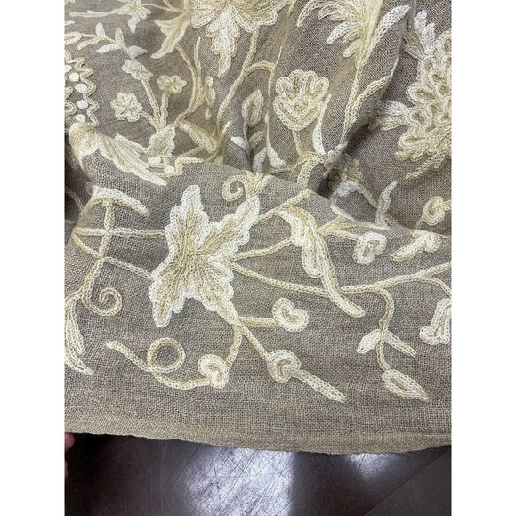 Office | 16 Yds High End Designer Malabar Cottonwool Crewel Embroidery ...